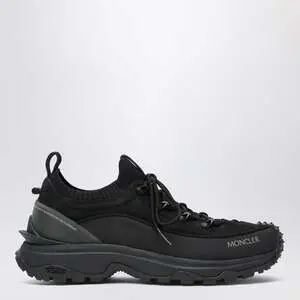 Moncler Moncler Trailgrip Lite3 Suede Leather Sneakers In Black Men Black
