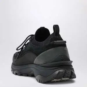 Moncler Trailgrip Lite3 Suede Leather Sneakers - Black