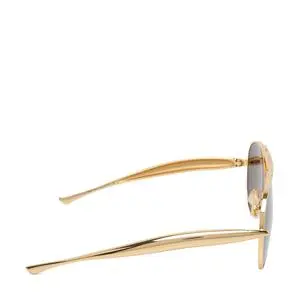 Bottega Veneta Aviator Sardine Sunglasses - Gold