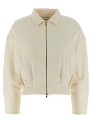 Max Mara Argenta Cropped Sweatshirt - White
