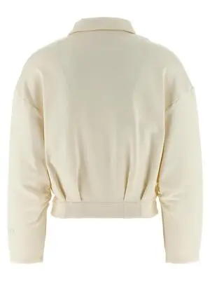 Max Mara Argenta Cropped Sweatshirt - White