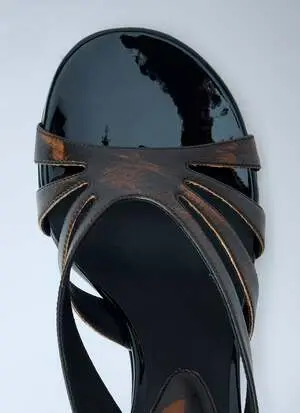Dries Van Noten Strappy Block Heel Sandals