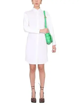 Bottega Veneta Chemisier Dress - White