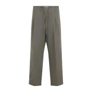 Bottega Veneta Cotton Trousers - Gray