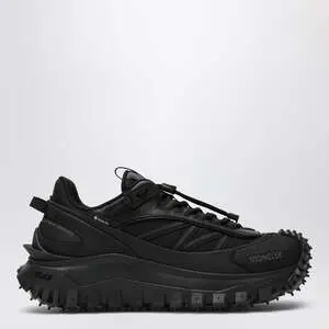 Moncler Trailgrip Gtx Sneakers In Leather And Nylon - Black