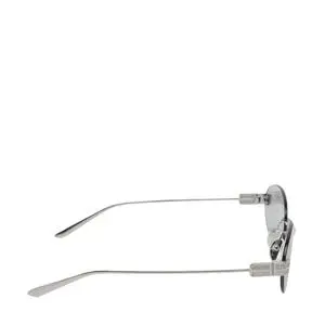 Balenciaga Gossip Oval Sunglasses - Silver