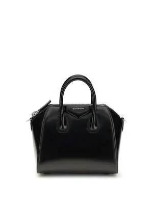 Givenchy Box Leather Antigona Mini Handbag - Black