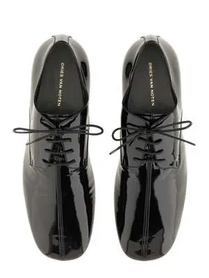 Dries Van Noten Shiny Leather Lace-up Shoe