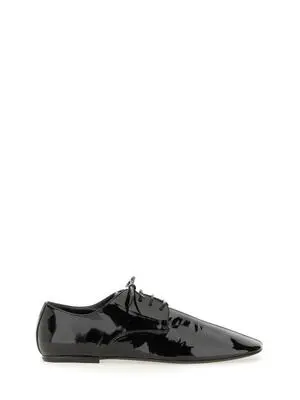 Dries Van Noten Glossed Leather Lace-up Shoe