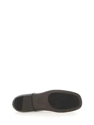 Dries Van Noten Glossed Leather Lace-up Shoe