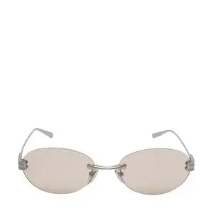 Balenciaga Gossip Oval Sunglasses - Brown
