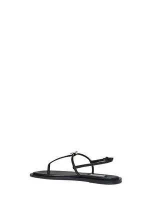 TOTEME Leather T-strap Thong Sandals - Multicolor