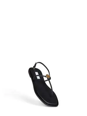 TOTEME Leather T-strap Thong Sandals - Multicolor