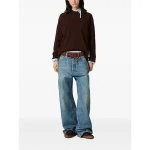 Miu Miu Denim Straight-leg Jeans - Blue