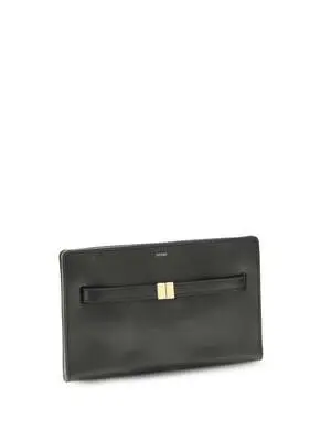 TOTEME Belted Leather Crossbody Bag - Black