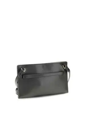 TOTEME Belted Leather Crossbody Bag - Black
