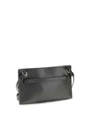 TOTEME Belted Leather Crossbody Bag - Black
