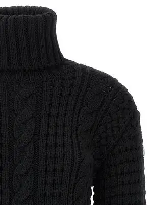 Moncler X Edward Enninful Tricot Turtleneck Sweater - Black