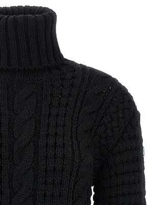 Moncler X Edward Enninful Tricot Turtleneck Sweater - Black