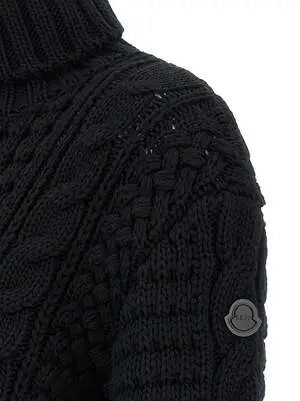 Moncler X Edward Enninful Tricot Turtleneck Sweater - Black