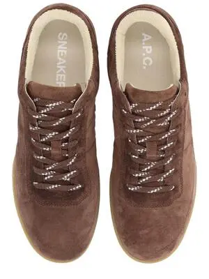 A.p.c. Moe Leather Sneakers - Brown