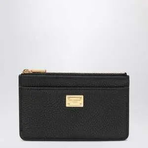 Dolce & Gabbana Dauphine Calf Leather Card Holder - Black