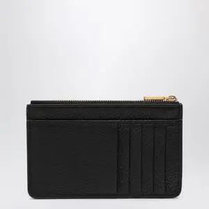 Dolce & Gabbana Dauphine Calf Leather Card Holder - Black