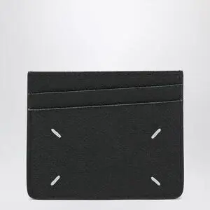 MAISON MARGIELA Four Stitches Card Holder In Calf Leather - Black