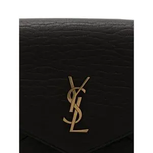 Saint Laurent Grained Leather Clutch
