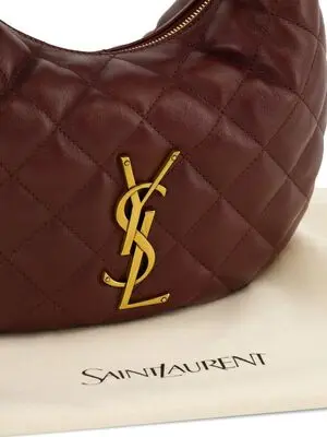 Saint Laurent Icarino Leather Hobo Bag