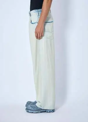 DIESEL® Wide-leg Lyocell Denim Trousers - Multicolor