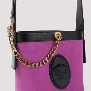 Versace Calf Leather Mini Bucket Bag - Multicolor