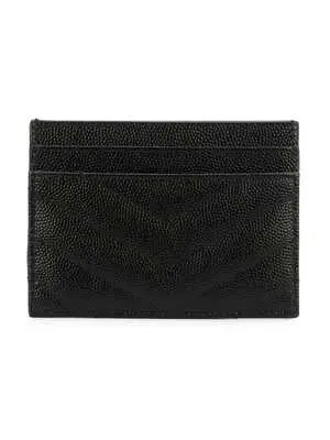 Saint Laurent Cassandre Leather Card Case
