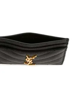 Saint Laurent Cassandre Leather Card Case