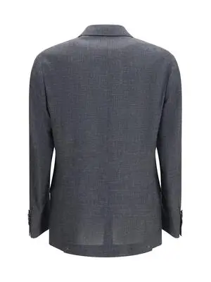 Brunello Cucinelli Deconstructed Flame-textured Blazer - Gray