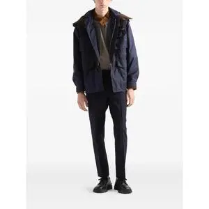 Prada Jackets Hooded Jackets - Blue