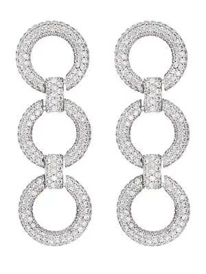 SELF-PORTRAIT Earrings With Crystals - Silver