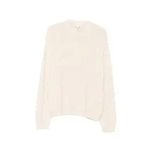 A.p.c. Wool Intarsia-knit Logo Jumper - Cream