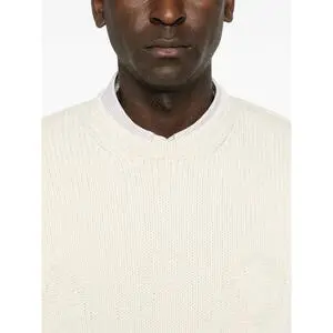 A.p.c. Wool Intarsia-knit Logo Jumper - Cream