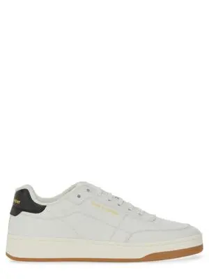 Saint Laurent Sl/61 Leather Sneakers - White