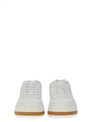 Saint Laurent Sl/61 Leather Sneakers - White