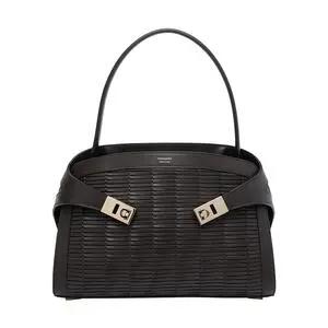FERRAGAMO Small Hug Handbag - Brown