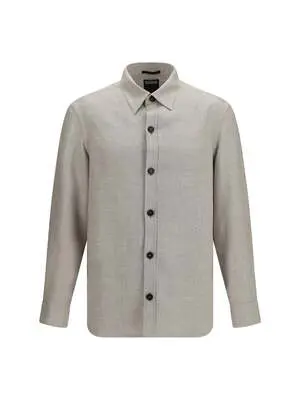 Zegna Cashmere, Linen, And Silk Overshirt - Cream