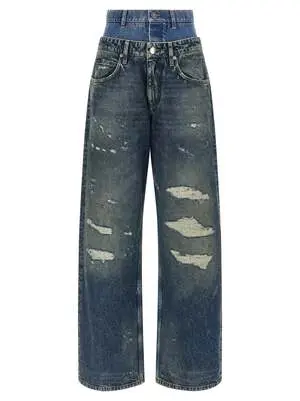Dolce & Gabbana Double Layer Jeans - Blue