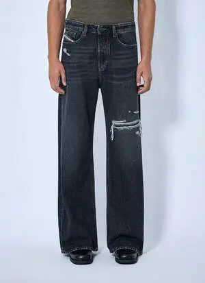 DIESEL® D-rise Wide Leg Jeans - Gray