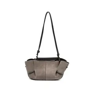 Hereu Calf Suede Tote Bag - Gray