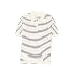 A.p.c. Neutrals Polo Shirts - Cream