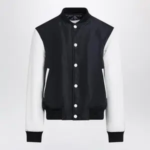 Givenchy Navy/white Satin Varsity Jacket - Multicolor