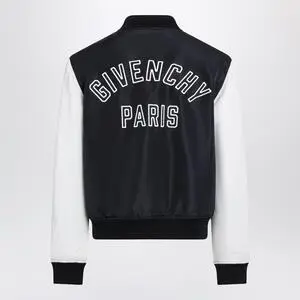 Givenchy Navy/white Satin Varsity Jacket - Multicolor