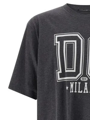 Dolce & Gabbana Flocked Print T-shirt - Gray